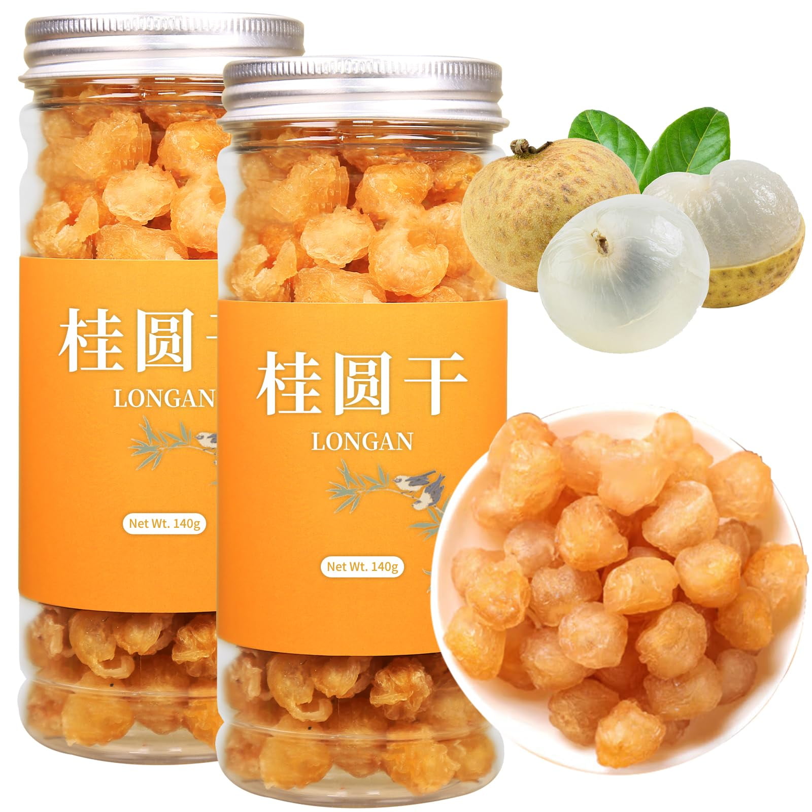 Wanhua Hall Dried Longan IRF13 Pulp 10oz/280g Longan Fruit Gui Yuan 100 ...
