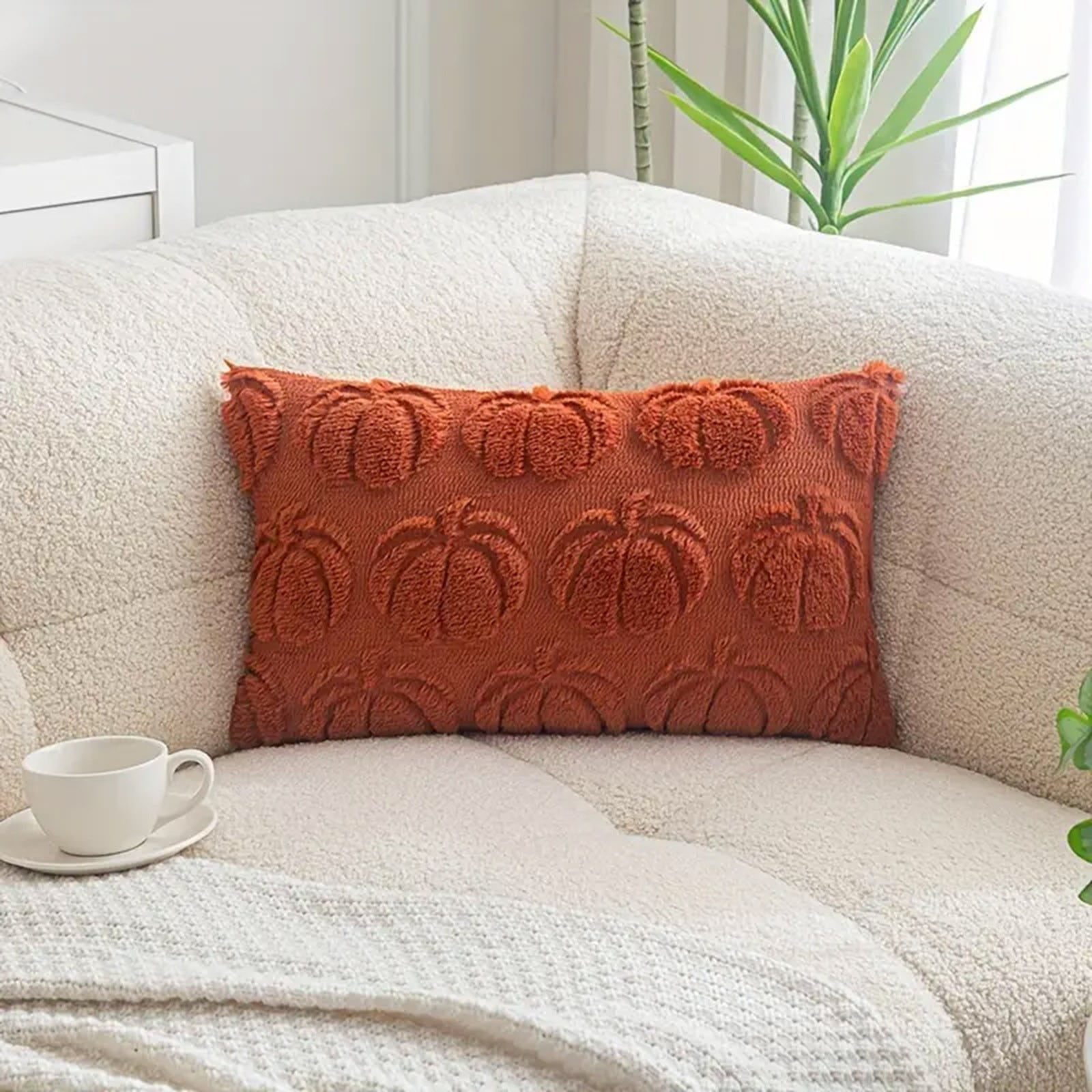 Wanlex Pumpkin Fall Throw Pillow Covers Farmhouse Decorative Pillow ...