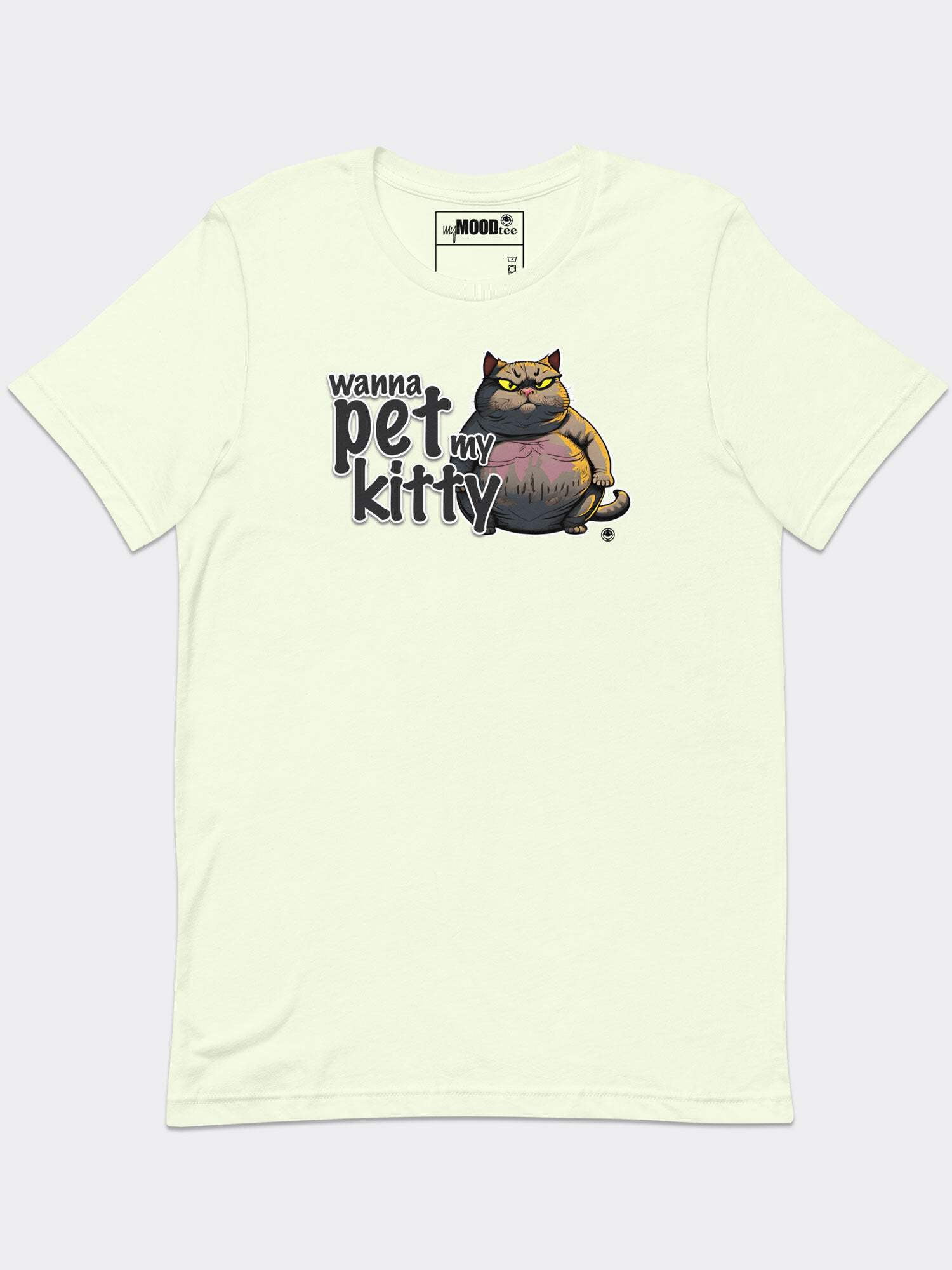 Wanna Pet My Kitty - Funny Sarcastic Graphic Print Cotton Tee ...