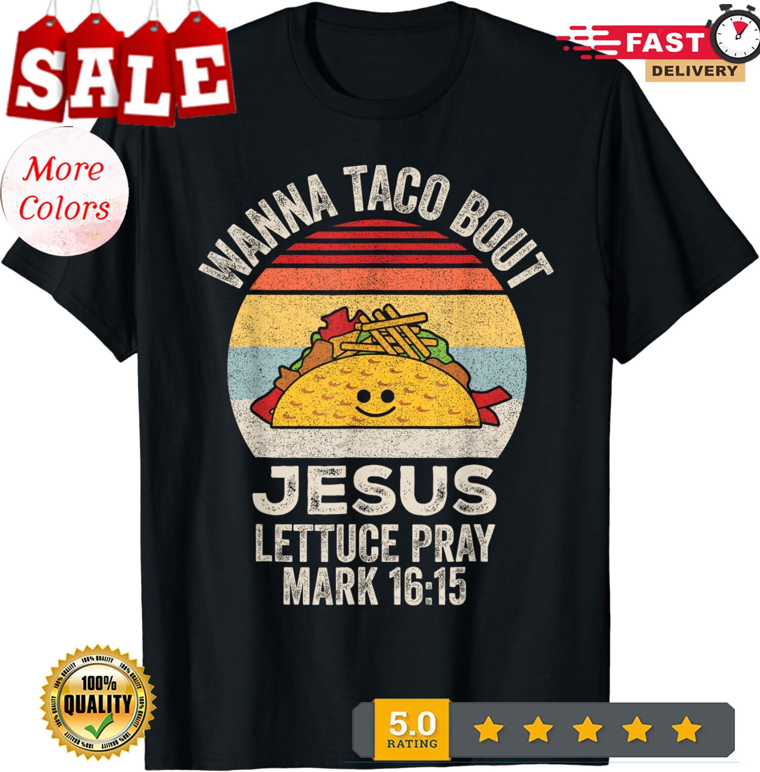 Wanna Taco Bout Jesus Cinco de Mayo Christian Unisex T-Shirt - Walmart.com