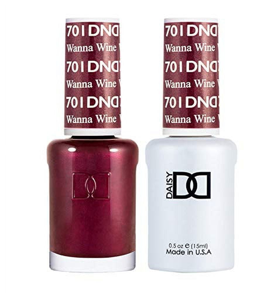Wanna Wine #701 & Matching Polish Set - DND Gel & Lacquer - Walmart.com