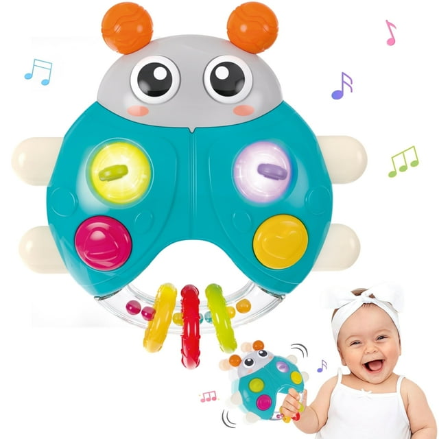 Wanonoo Baby Rattle Toys 6-12 Months, Infant Grab Shake Rattle, Gifts ...