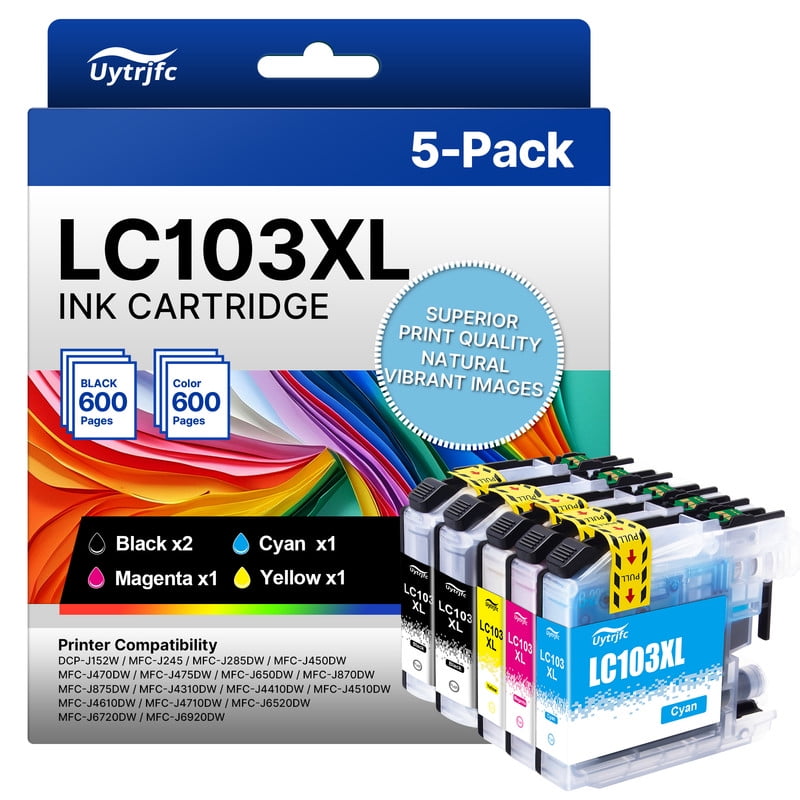 LC103XL Ink Cartridges Compatible for Brother LC103 LC 103 LC101 LC 101 ...