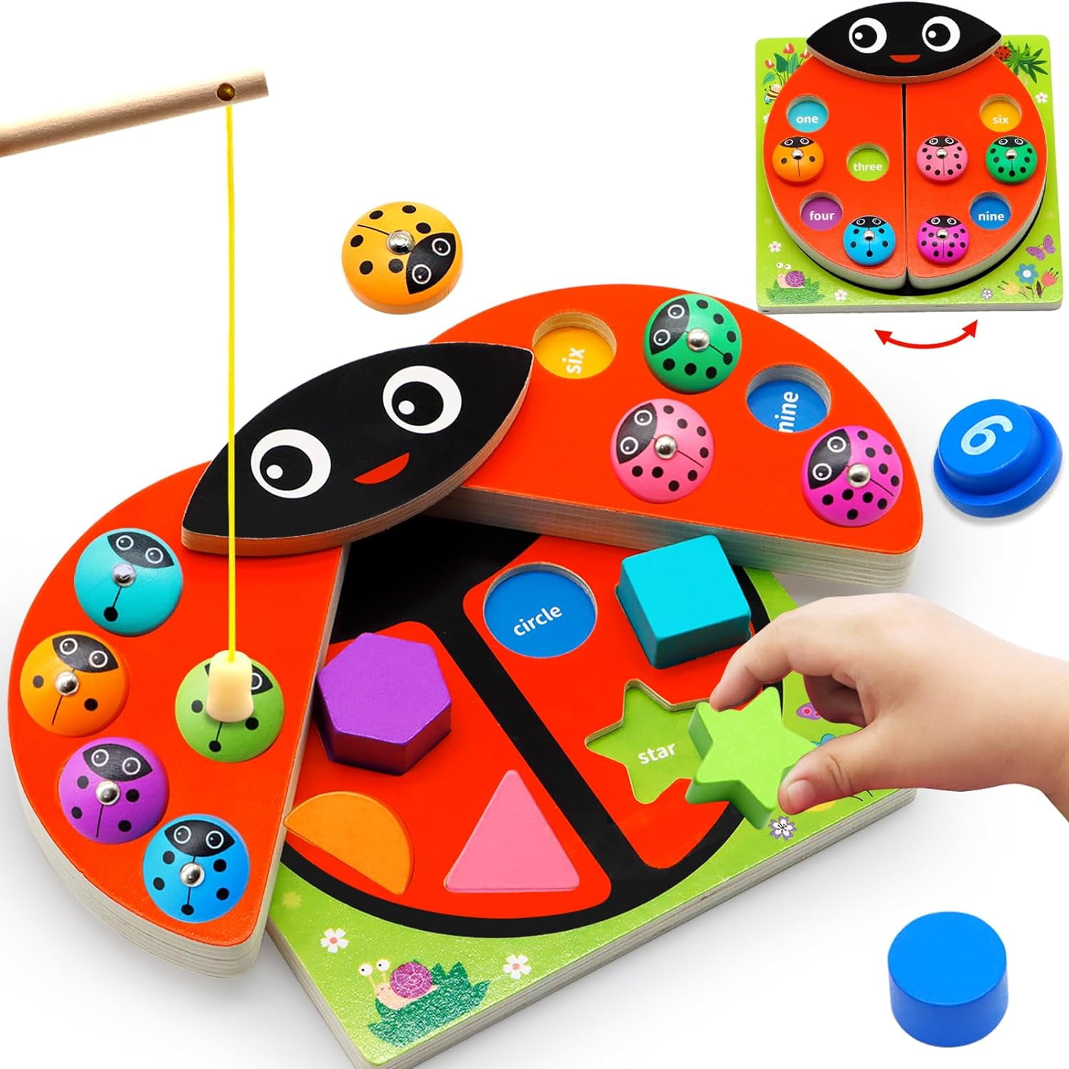 Wanonoo Preschool Learning Toy, Color Sorting Sensory Toys, Educational ...