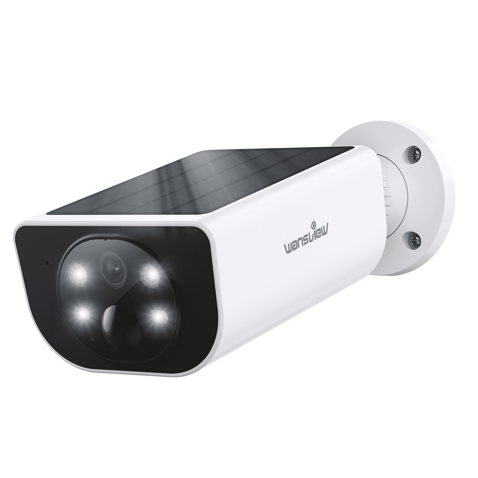 Wansview 2K Solar Camera WiFi Outdoor Wireless With Spotligt, Waterproof, PIR Alert, Siren ...