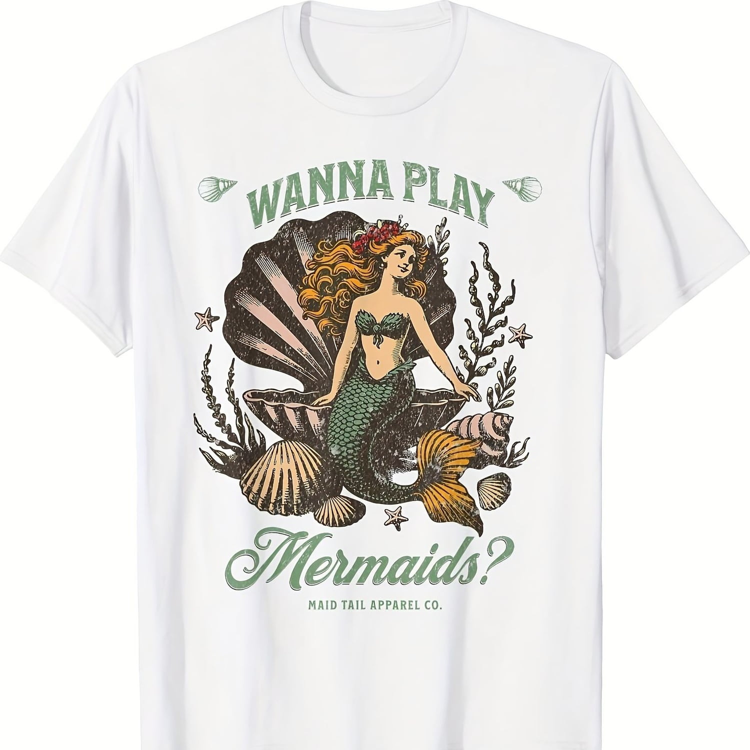 Want To Play Mermaids Funny Cute Gis Summer Vation Vibes T-S1Hirt68 ...