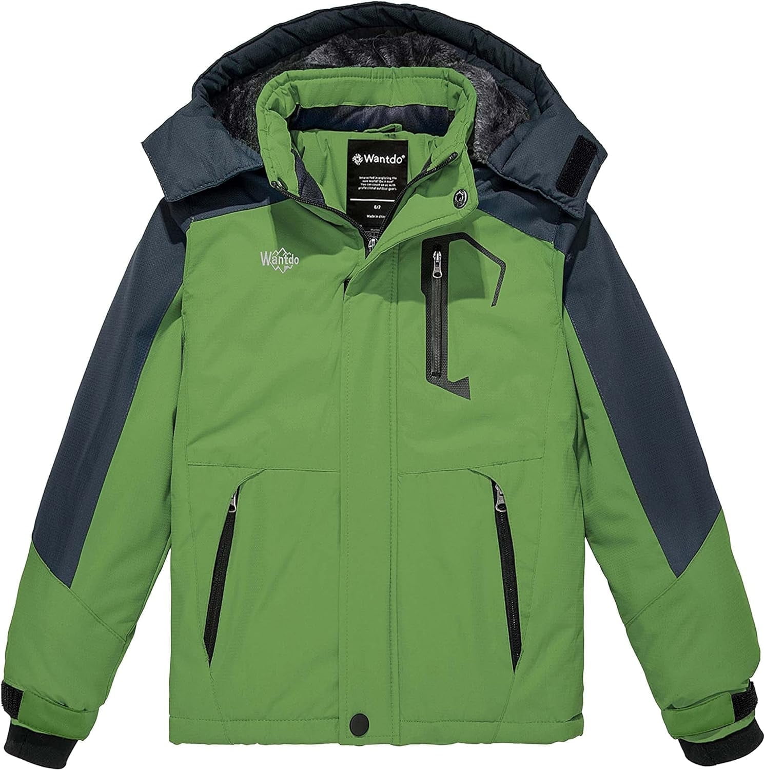 Wantdo Boy's Weatherproof Ski Jacket, Cold Weather Gear, Kids' Wear ...