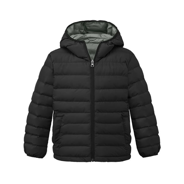 Wantdo Kids' Waterproof Puffer Jacket with Hood, Windproof Winter Coat ...