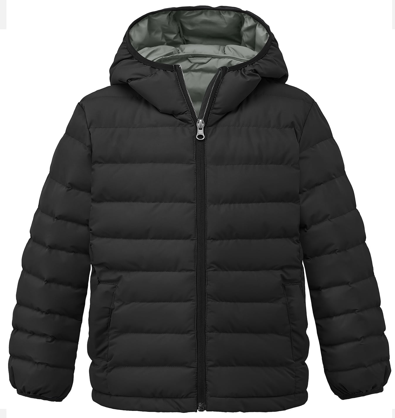 Wantdo Girl's Waterproof Windproof Puffer Jacket with Hood, Black, Size ...