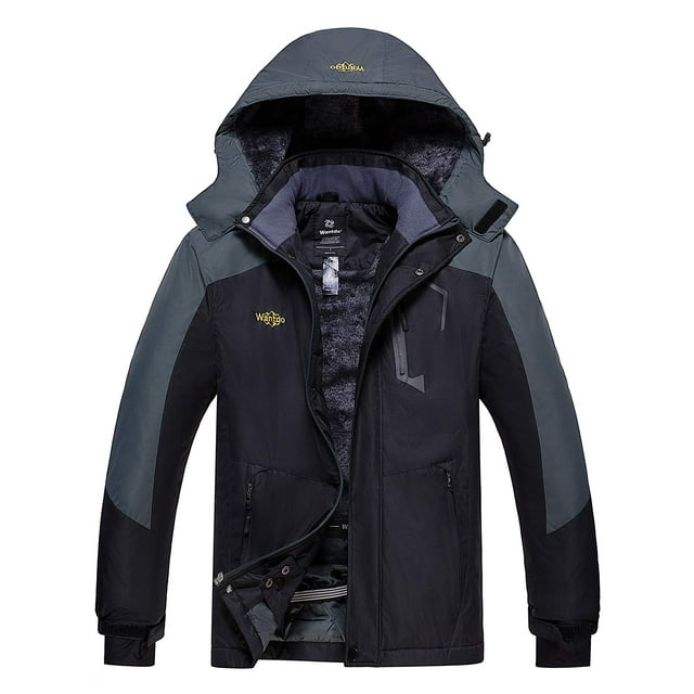 Wantdo Men's Winter Jacket, XL, Cold-Resistant, Heavy-Duty Mountain Ski ...
