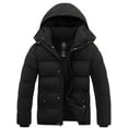 Wantdo Men's Warm Puffy Coat Thicken Winter Puffer Coat Waterproof Bubble Parka Jacket Black XL ...