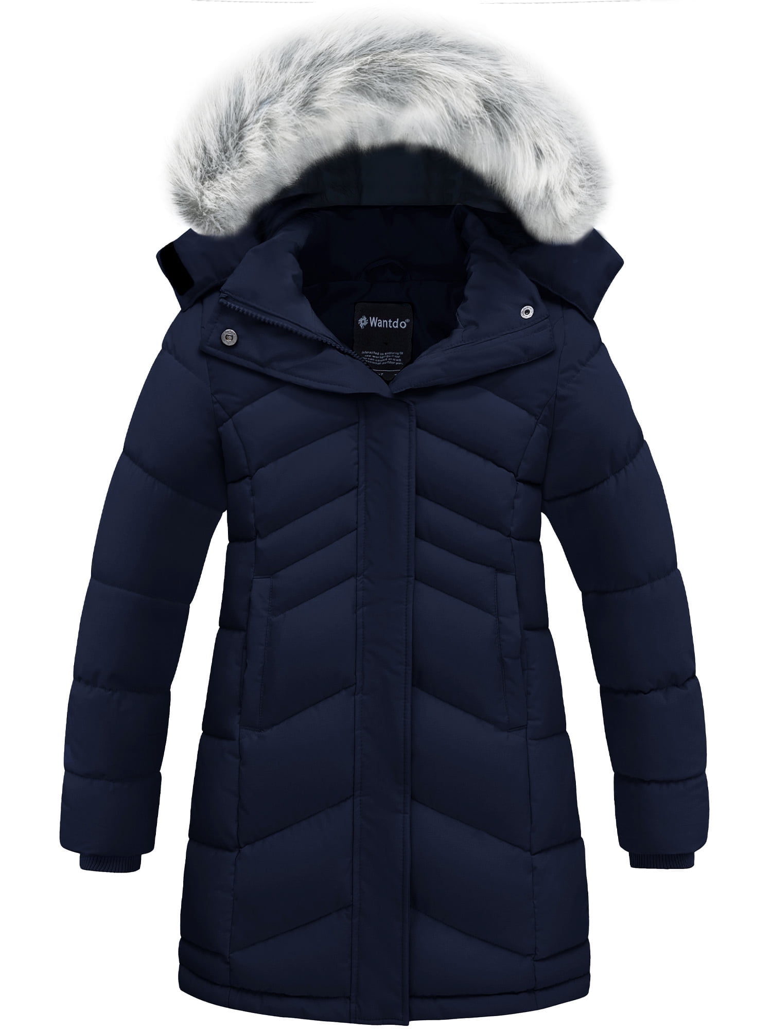 Wantdo Teen Girls' Recycled Coat Padded Winter Jacket Waterproof Winter ...