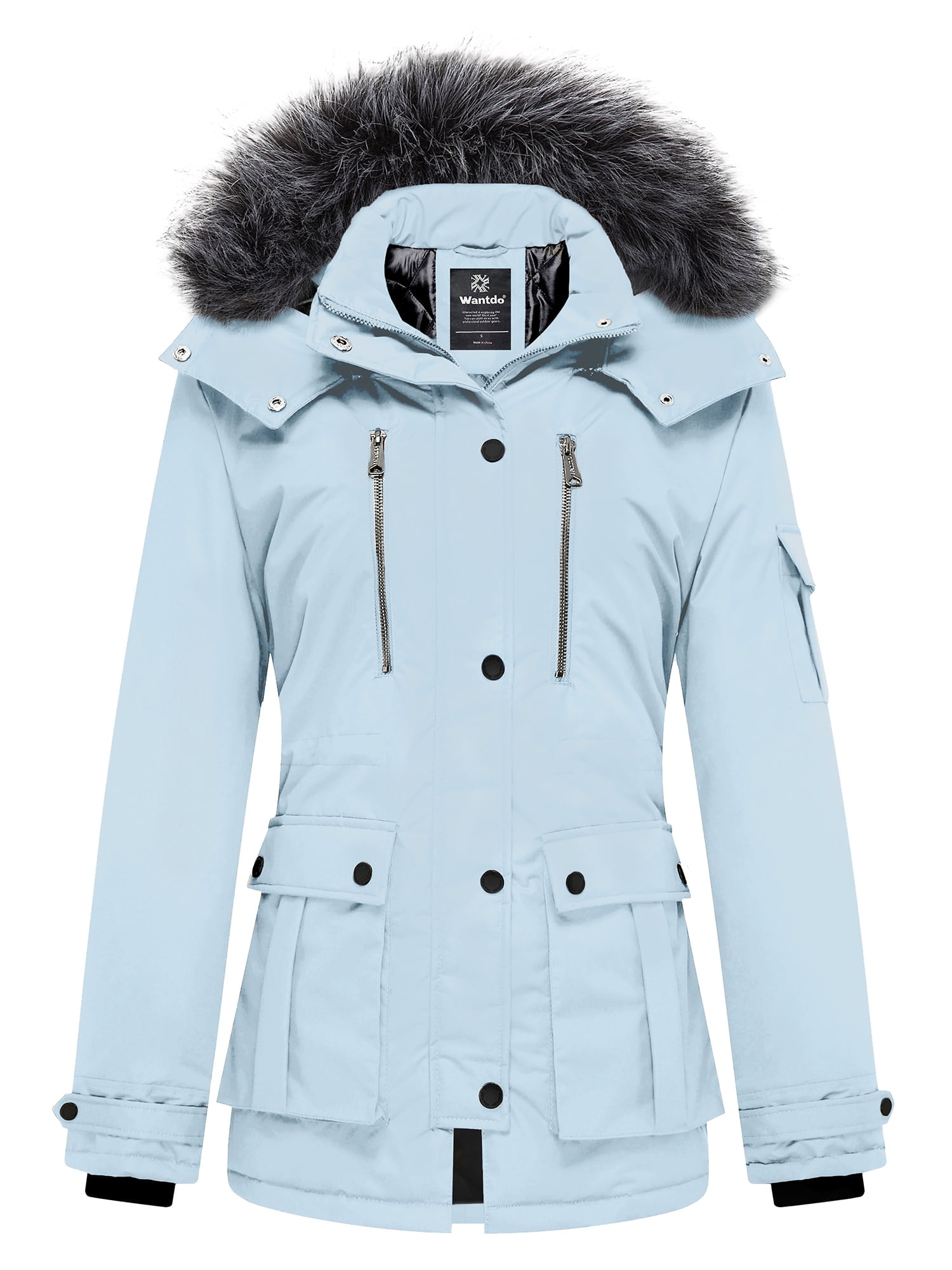 Wantdo Women's Winter Jacket Insulated Winter Coat Hooded Winter Parka ...