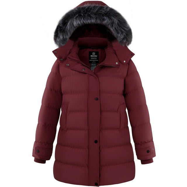 Wantdo Women's Big and Tall Coat Long Winter Parka Jacket Recycled Warm ...