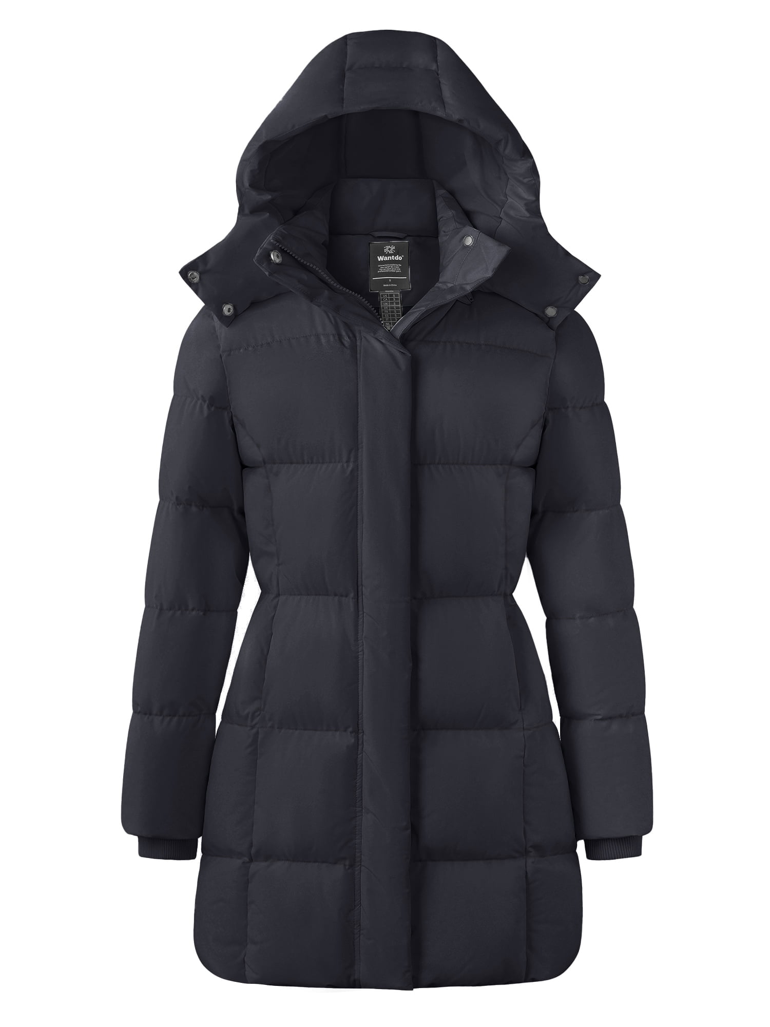 Wantdo Women's Big and Tall Coat Recycled Long Thicken Jacket Warm ...