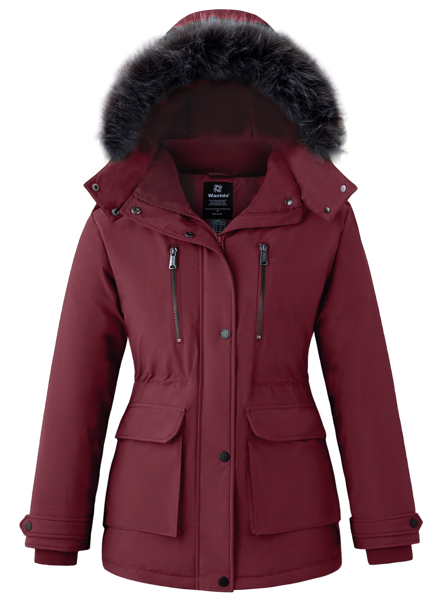 Wantdo Women's Big and Tall Winter Coat Recycled Waterproof Puffer ...