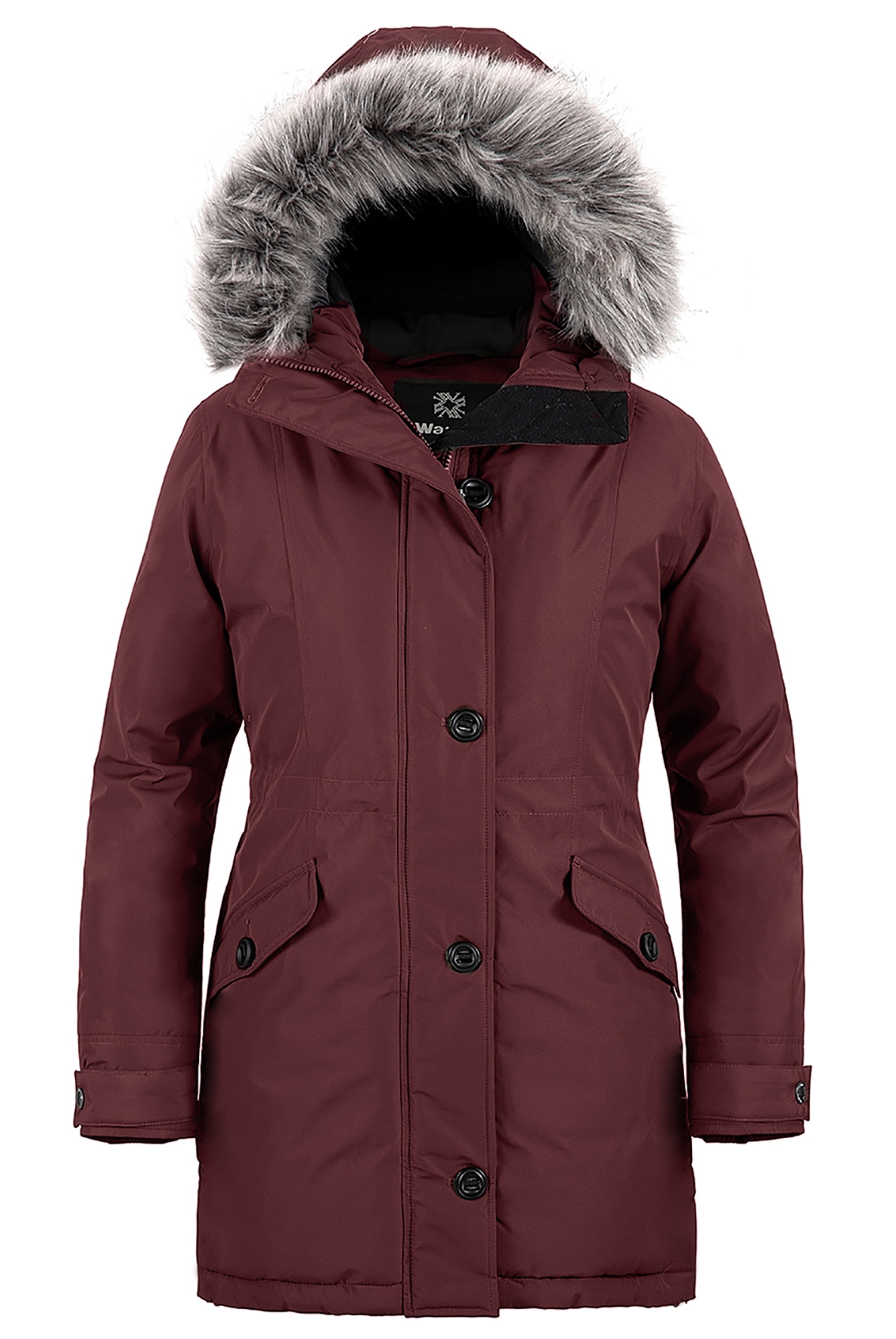 Wantdo Women's Nice Puffer Jacket, Thickened Parka Coat, Mid-Length ...