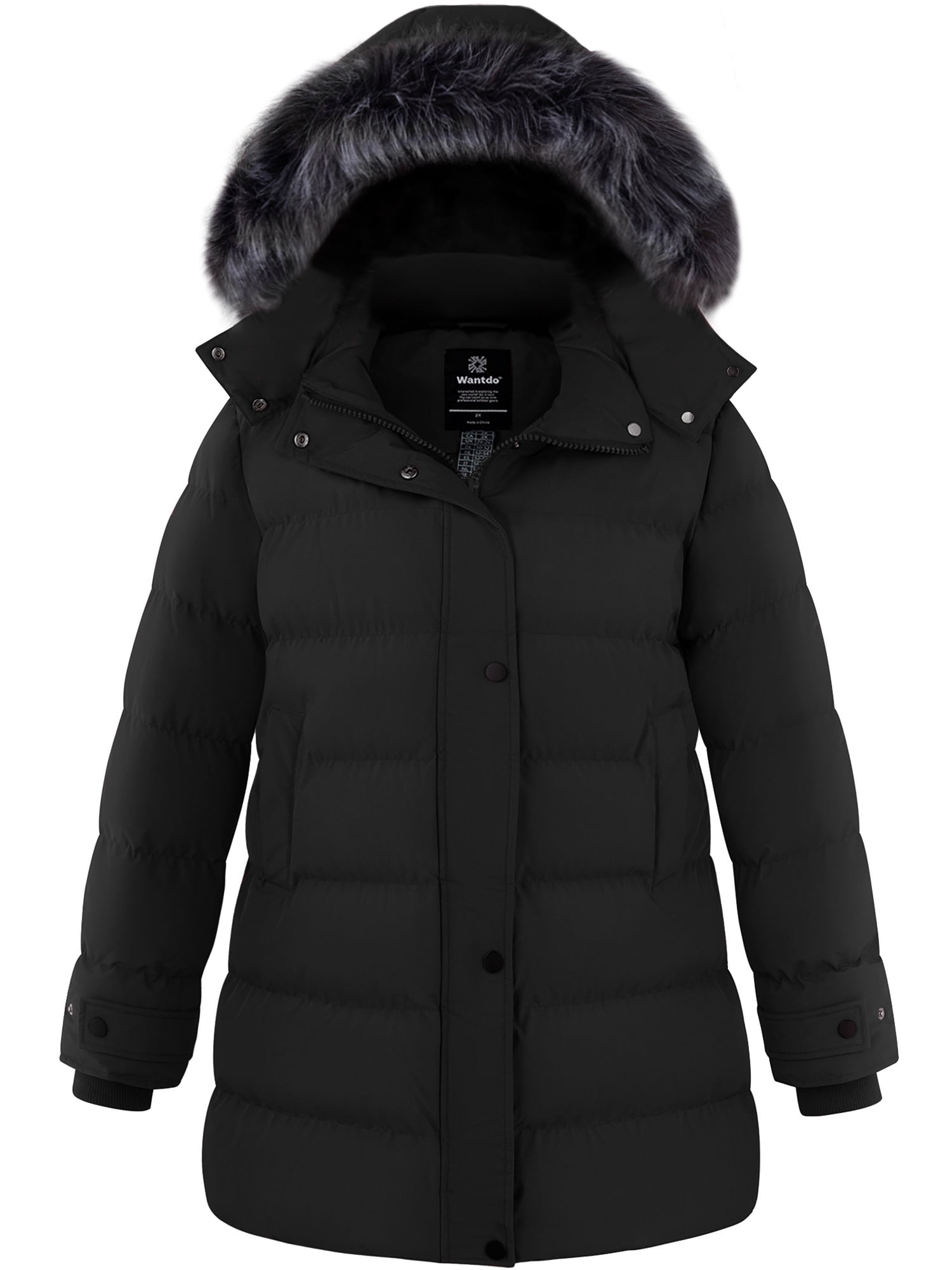 Wantdo Women's Plus Size Jacket Warm Winter Coat Thicken Puffer Jacket ...