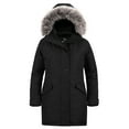 Wantdo Women's Plus Size Mid Length Winter Puffer Coat Thicken Water ...