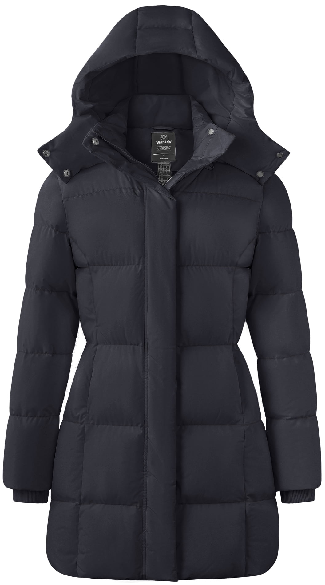 Wantdo Women's Winter Coat Padded Jacket Warm Winter Puffer Coat ...