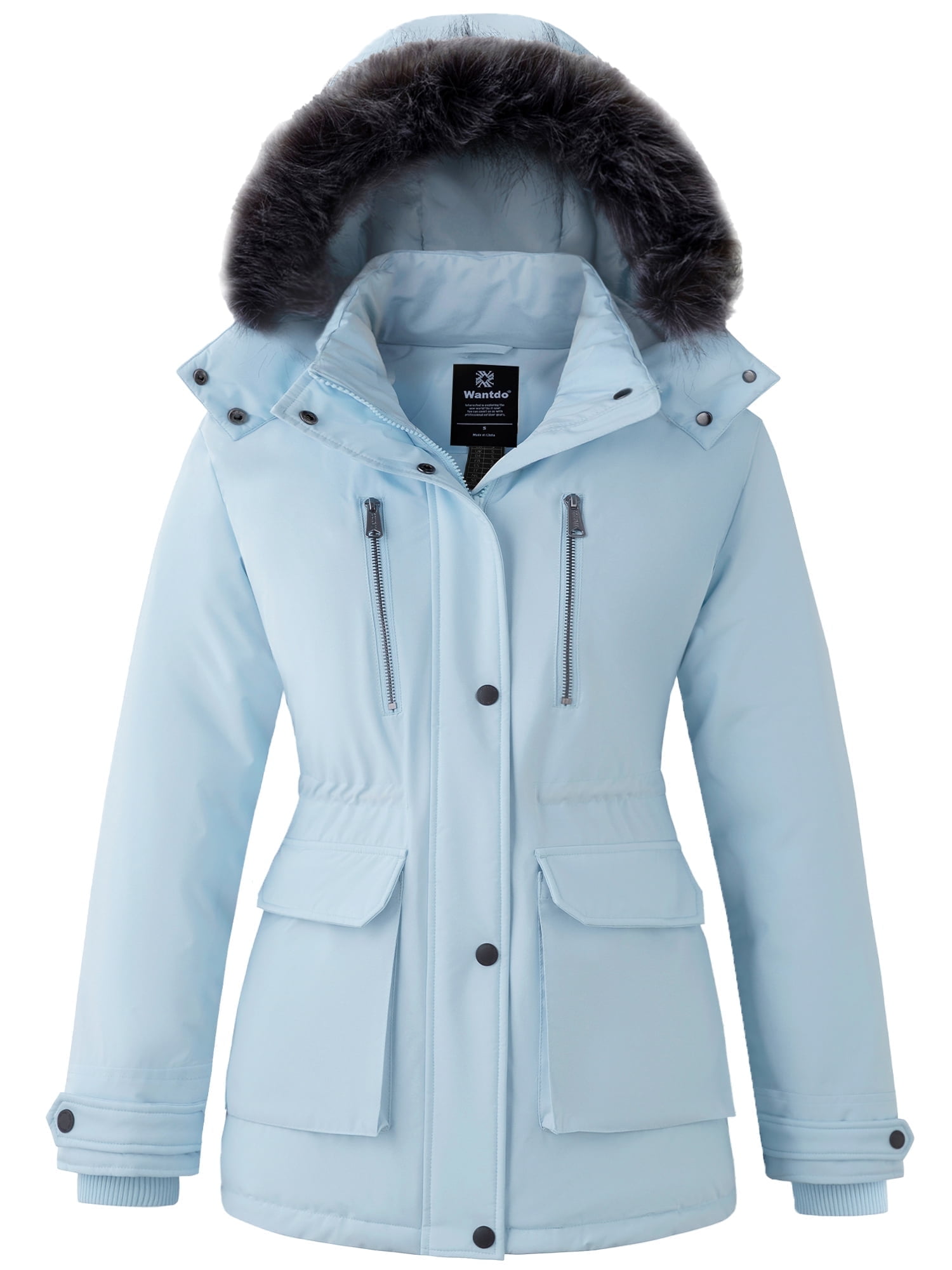 Wantdo Women's Recycled Quilted Winter Jacket Warm Puffer Coat ...