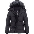 Wantdo Women's Thicken Jackets Hooded Short Winter Coats Quilted ...