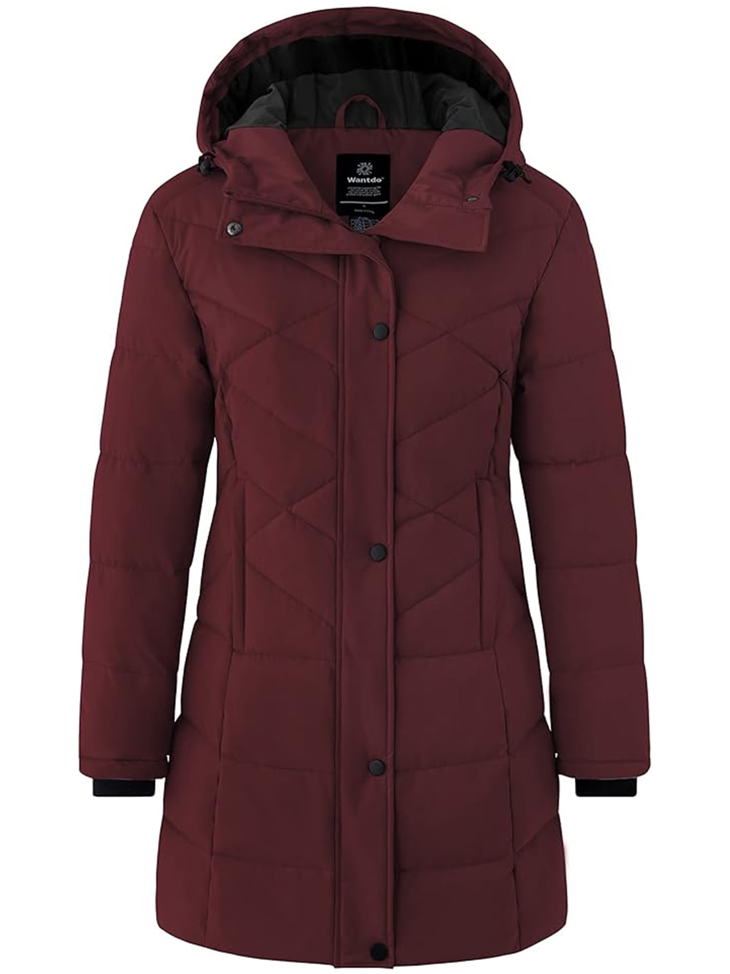 Wantdo Women's Windproof Puffer Coats Puffy Jacket Heavy Bubble Coat ...
