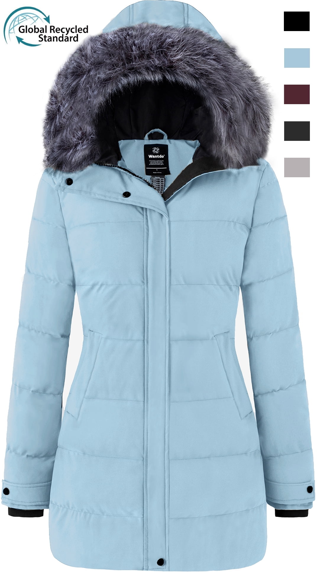 Wantdo Women's Winter Coat Insulated Puffer Jacket Warm Winter Jackets ...