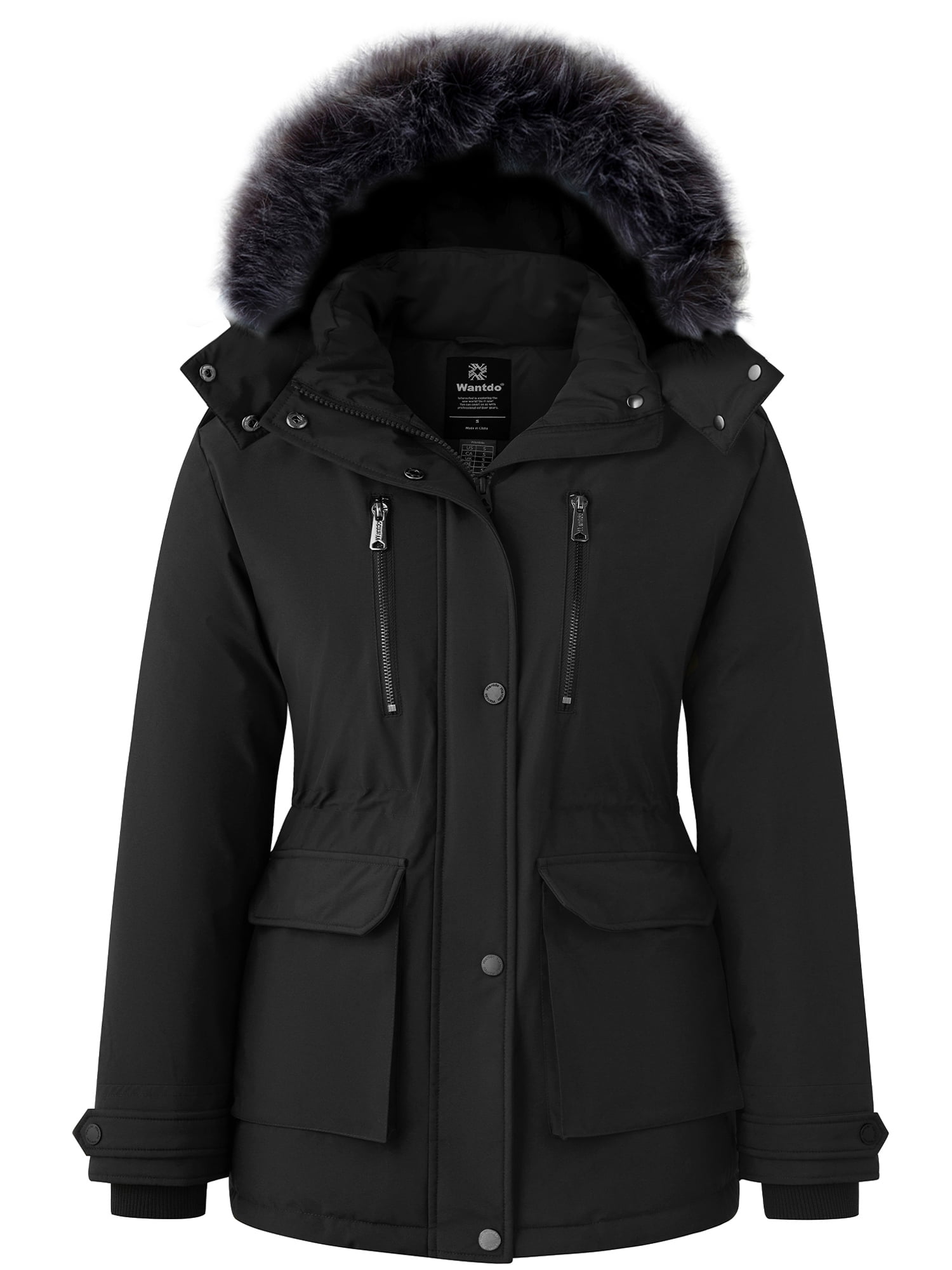 Wantdo Women's Recycled Winter Coat Long Quilted Winter Jacket ...