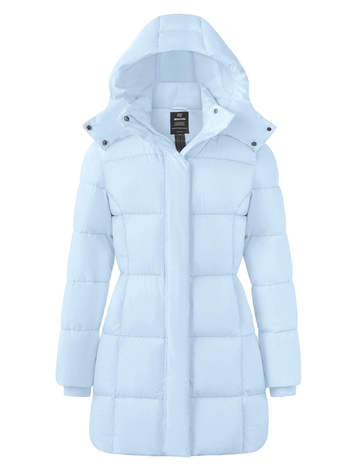 Wantdo Women's Winter Coat Quilted Winter Puffer Jacket Stylish Hooded ...