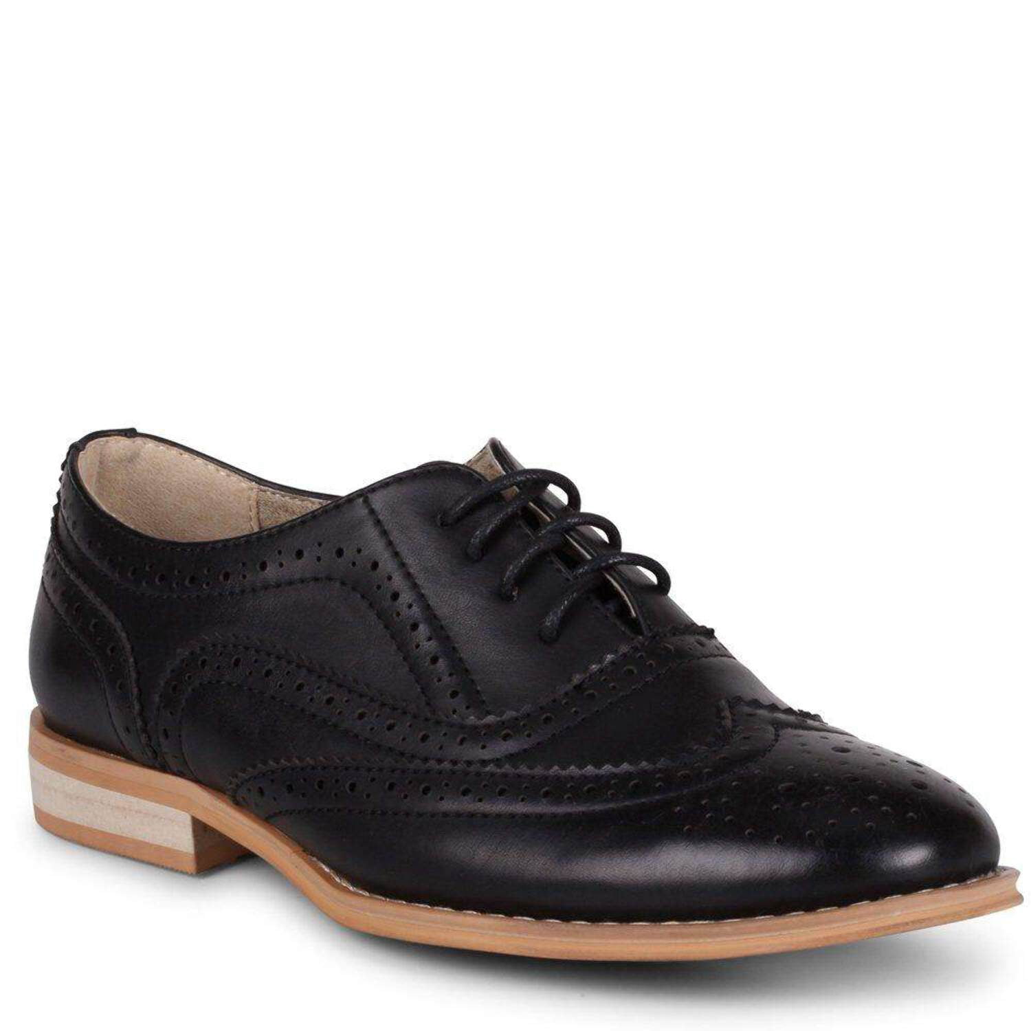 Wanted 2 Tone Lace Up Oxford Shoes - Walmart.com
