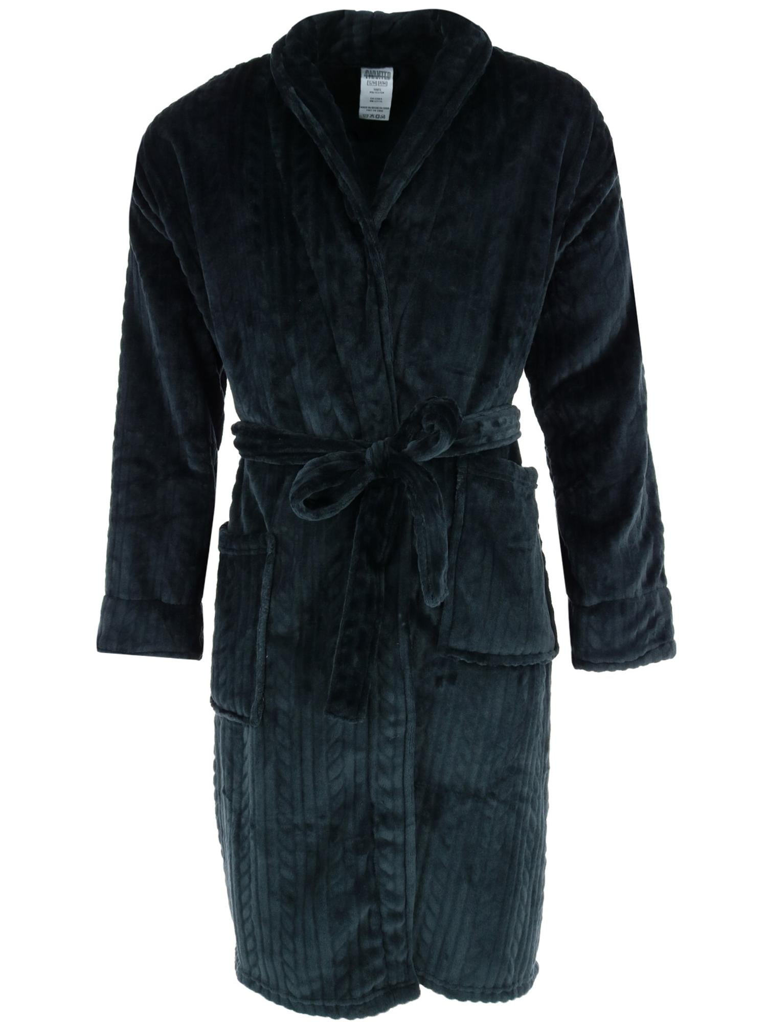 Wanted Cable Shawl Collar Plush Robe (Men) - Walmart.com