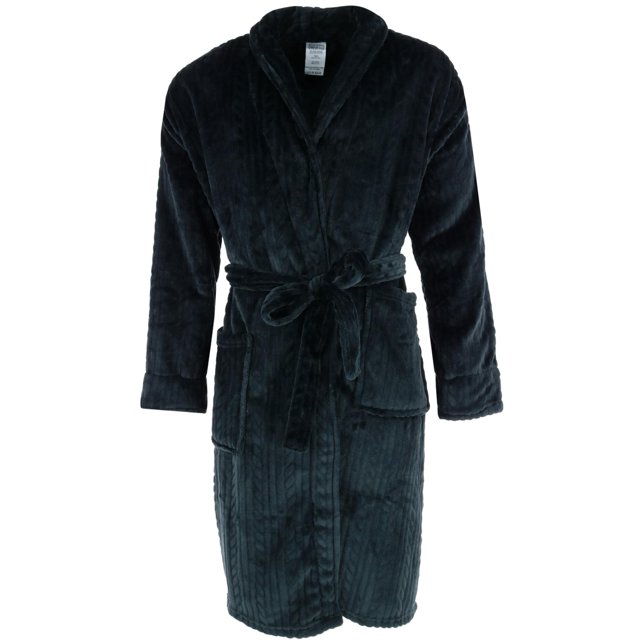 Wanted Cable Shawl Collar Plush Robe (Men) - Walmart.com