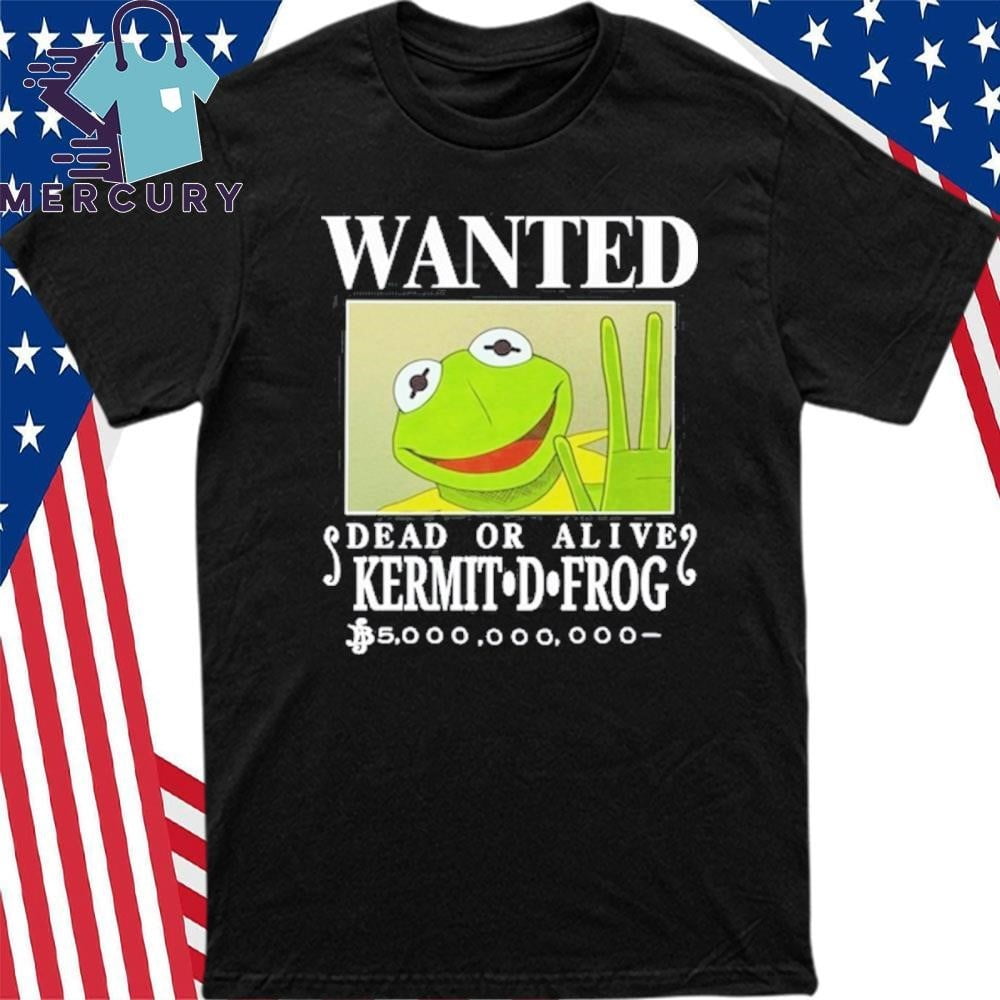 Wanted Dead Or Alive Kermit D Frog Shirt - Walmart.com