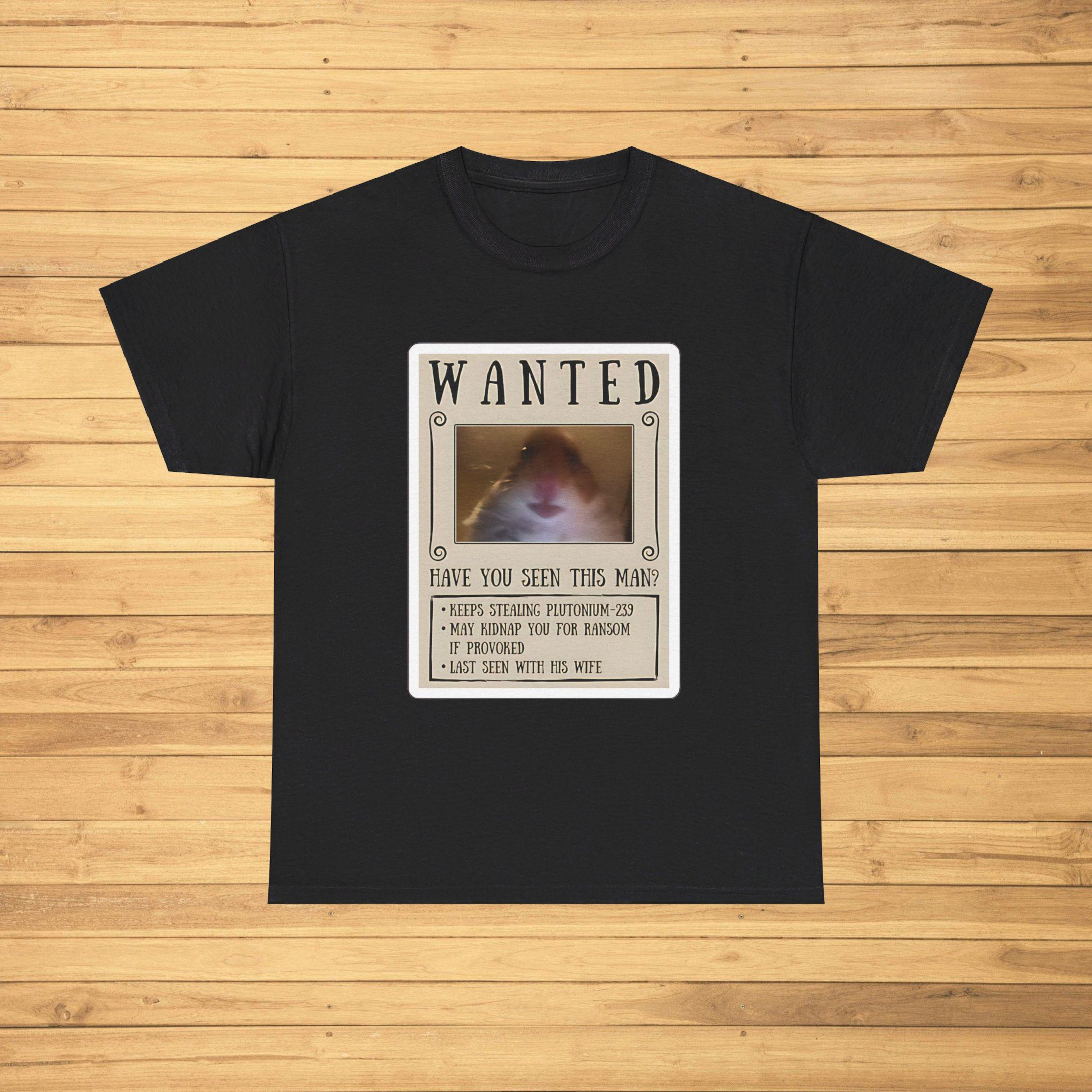 Wanted Hamster Shirt / Ironic Shirt / Weirdcore Clothing / Hamster ...