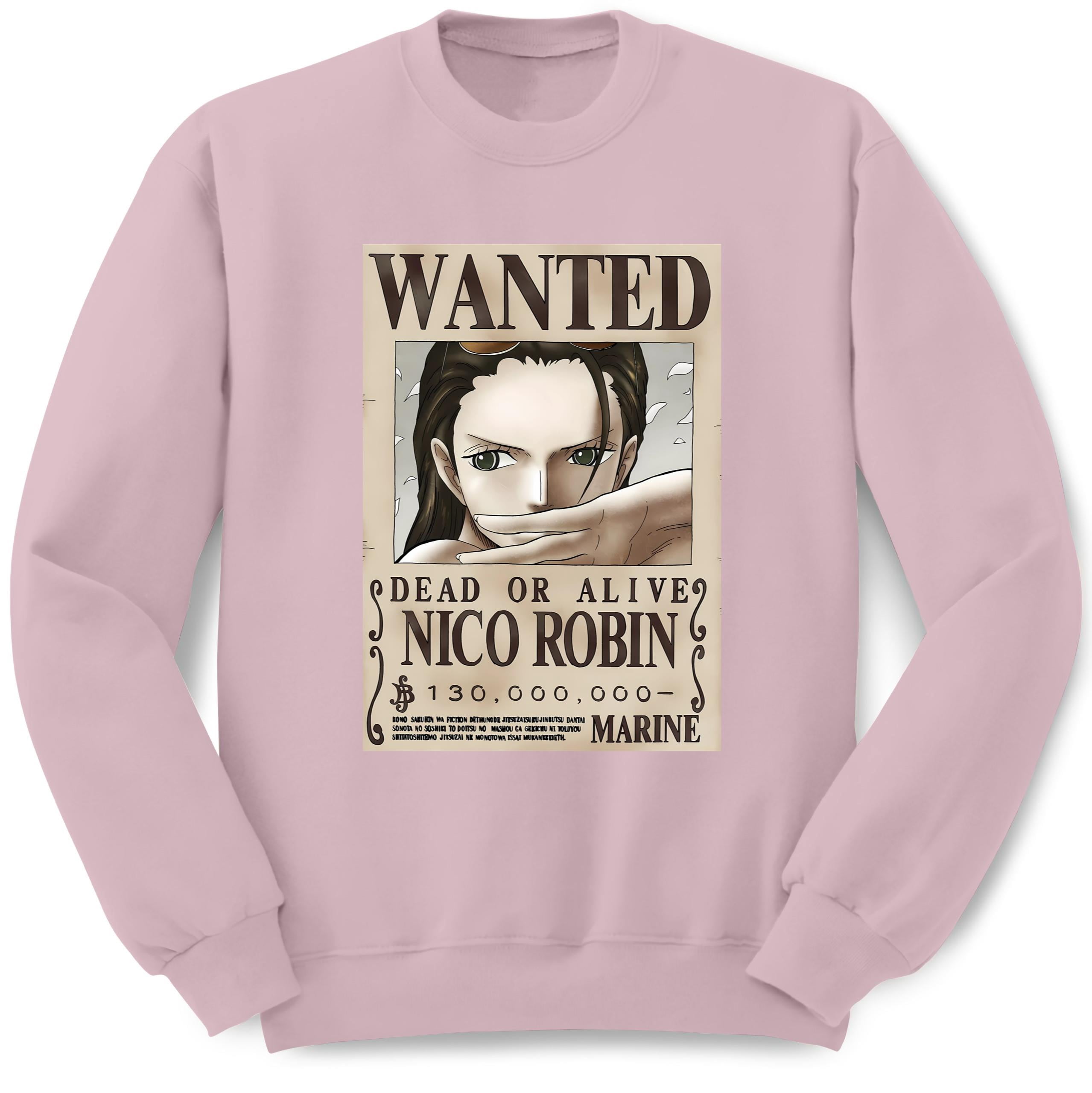 Wanted Poster Anime Character Graphic Sweatshirt - Walmart.com
