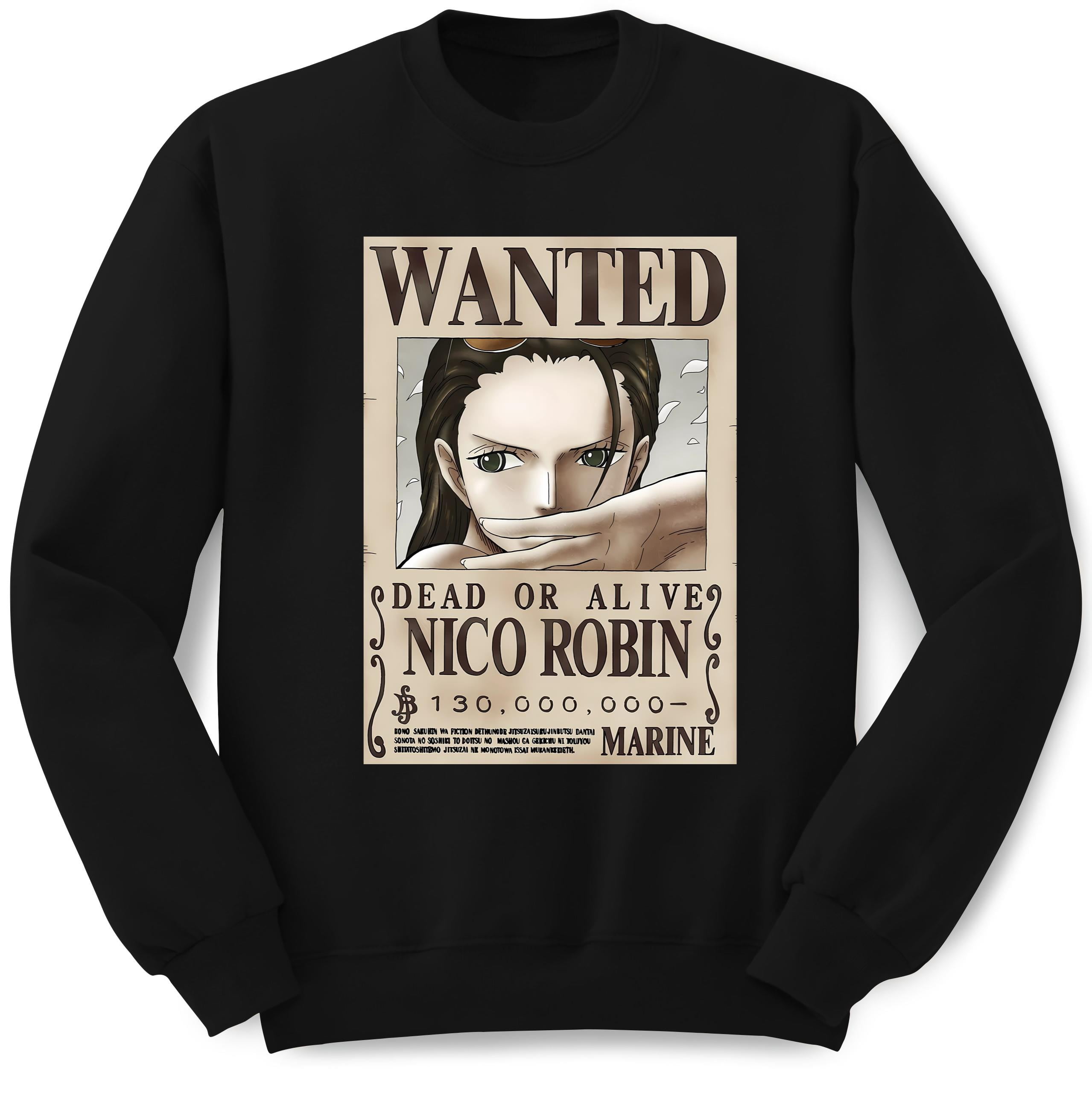 Wanted Poster Anime Character Graphic Sweatshirt - Walmart.com