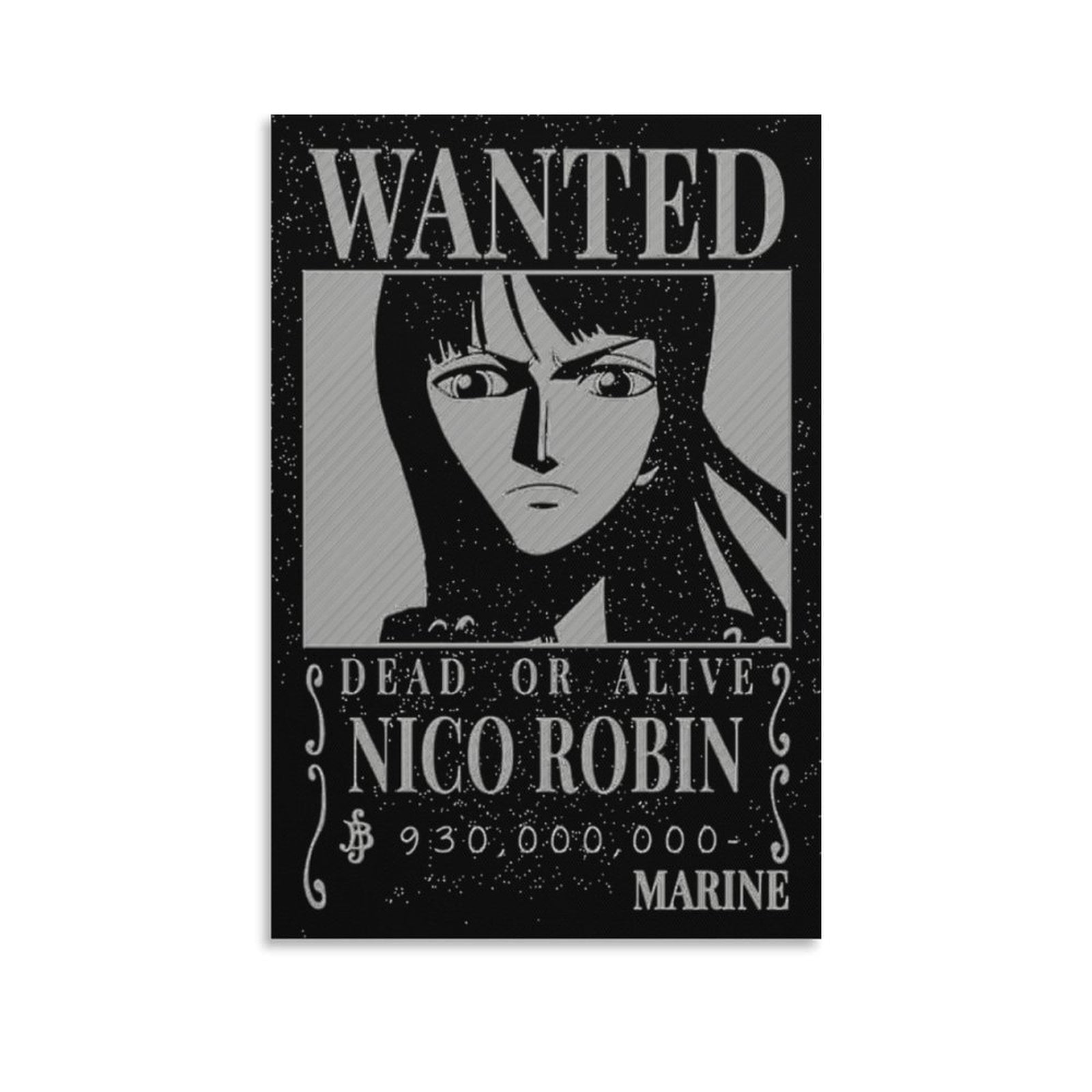 Wanted Poster Nico Robin Posters Art Print Wall Photo Paint Poster ...