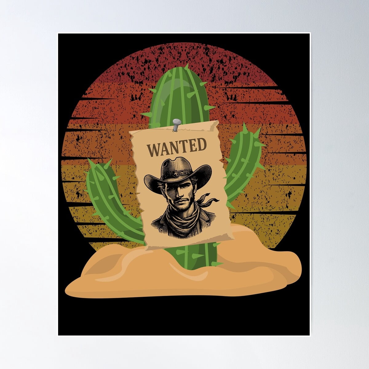 Wanted Poster Wall Art, Modern Wall Decor For Living Room Bedroom, 8x12 ...