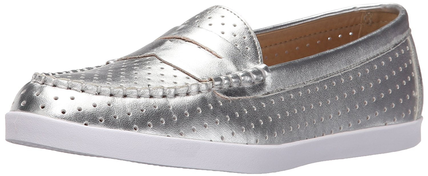 Wanted Shoes Women's Carmel Boat Shoe, Silver, 6.5 M US - Walmart.com