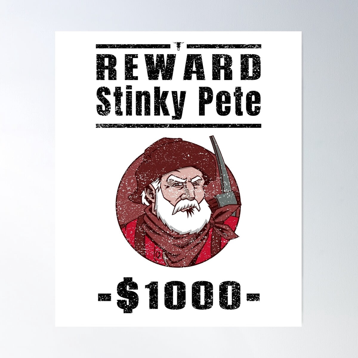 Wanted Stinky Pete The Prospector Poster Wall Art, Modern Wall Decor ...