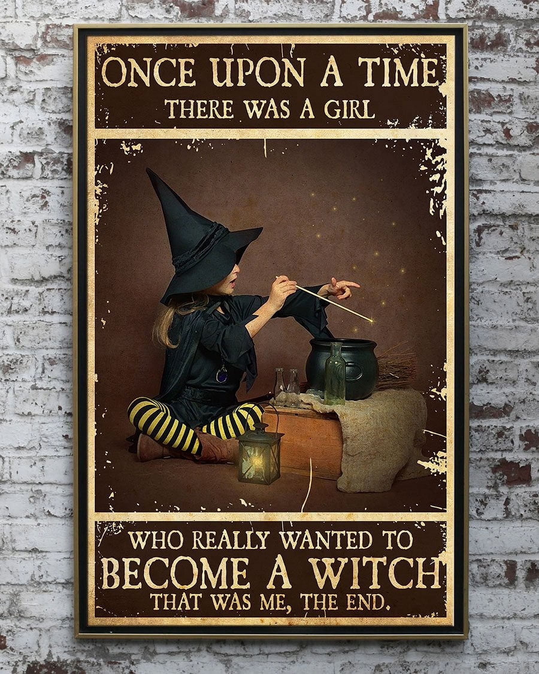Wanted To Become A Witch Vertical Poster Matte Wall Art Decor 16 x 24 ...