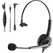 MANNYA Phone Headset with Noise Canceling Mic and Mute Switch Ultra ...