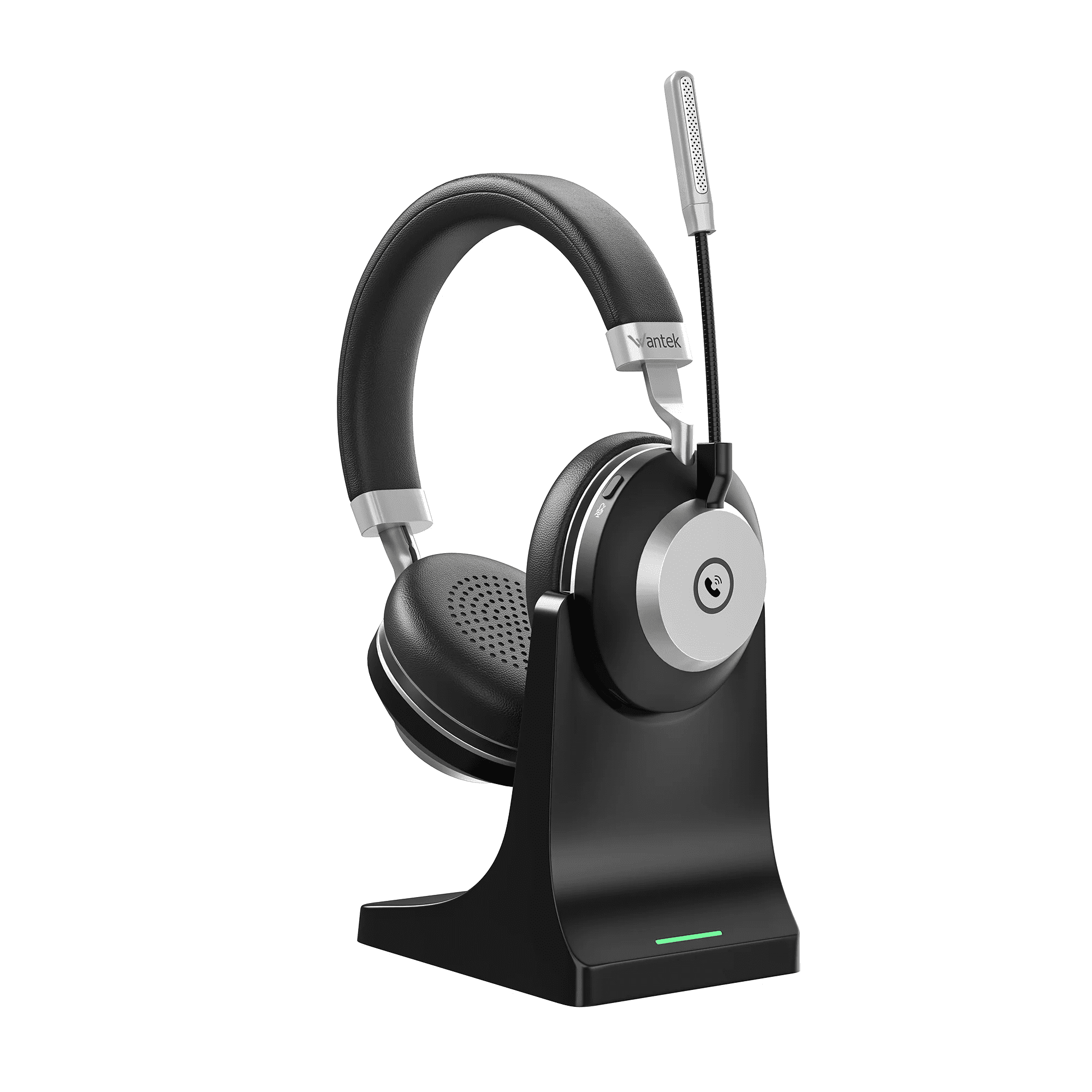 Wantek Over-ear Wireless Headphones with Noise-Canceling Microphone for ...