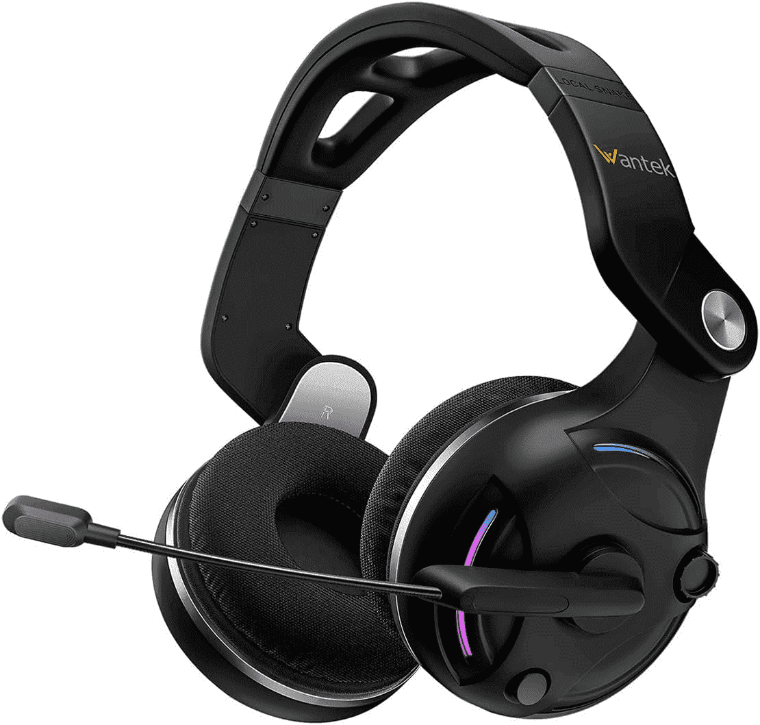 Wantek Wireless Bluetooth 5.3 Headset, Noise Cancelling Mic, 48H ...