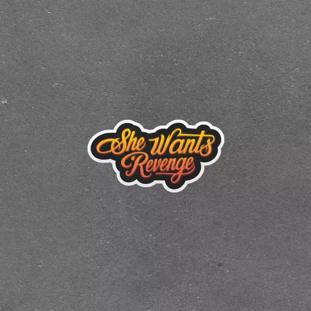 She Wants Revenge Retro 70S Style Band Logo Sticker Decalphone Decal ...