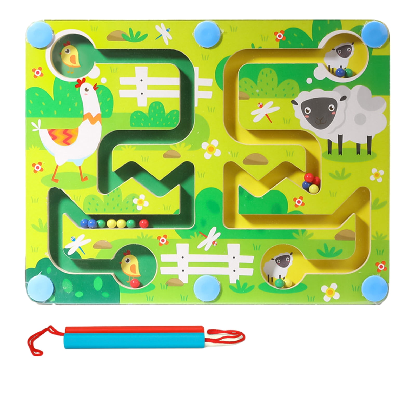 Wanwan Educational Magnetic Wooden Ball Maze Toy - Left Right Brain ... Wanwan Educational Magnetic Wooden Ball Maze Toy - Left Right Brain ...
