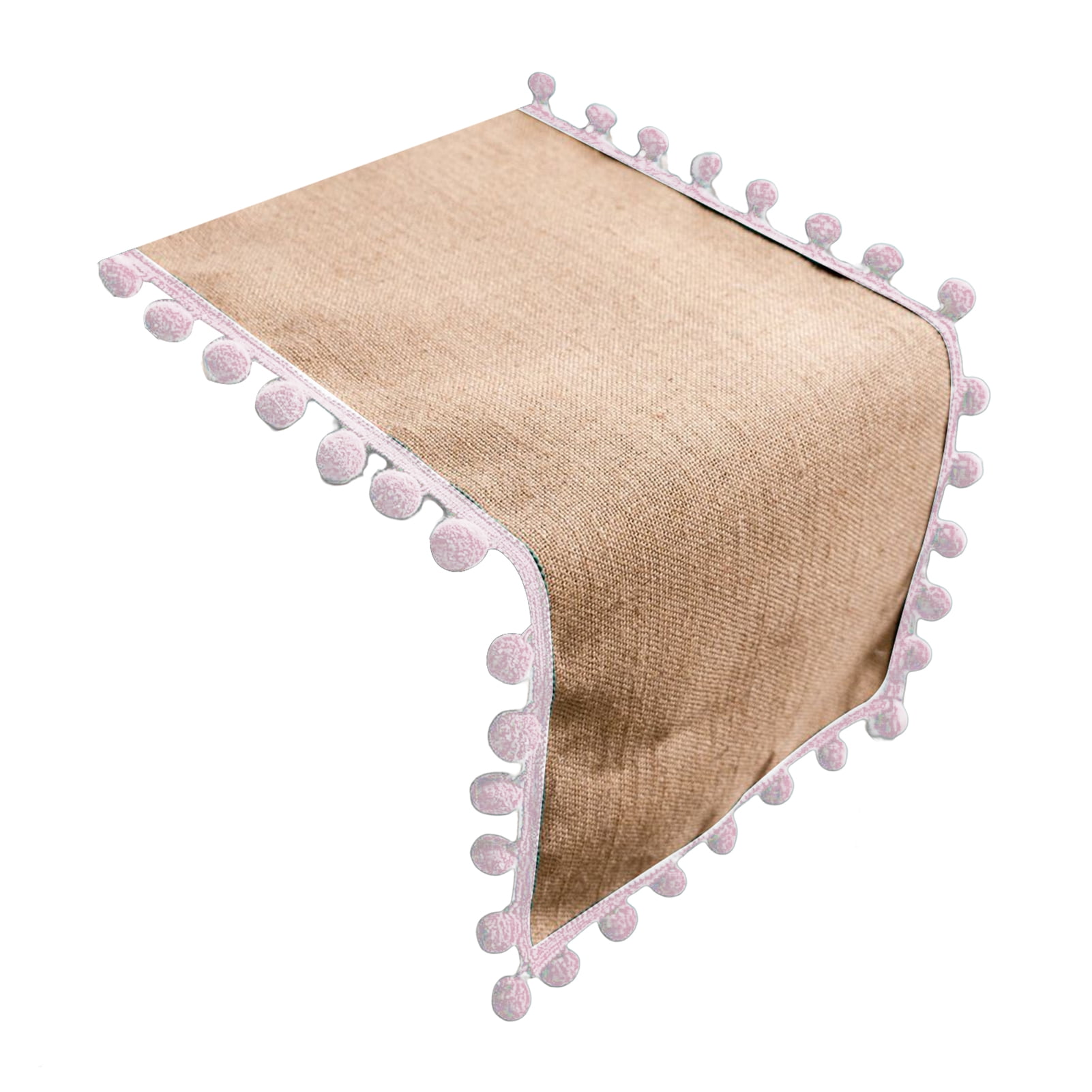 Wanwan Table Runner with Tassels Small Balls Cotton Modern Farmhouse ...