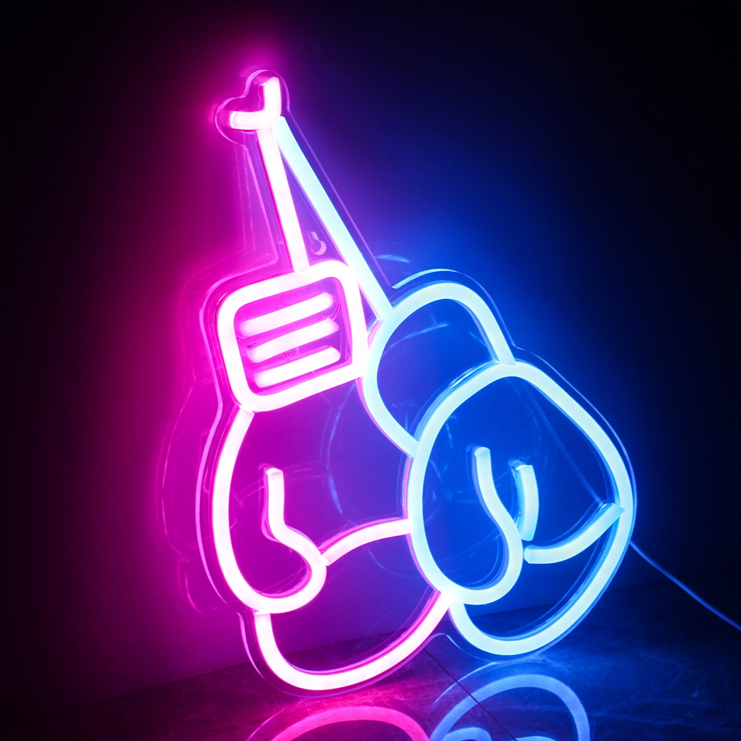 Wanxing Boxing Gloves LED Neon Sign for Home, Gym, Office, Bar, Party ...