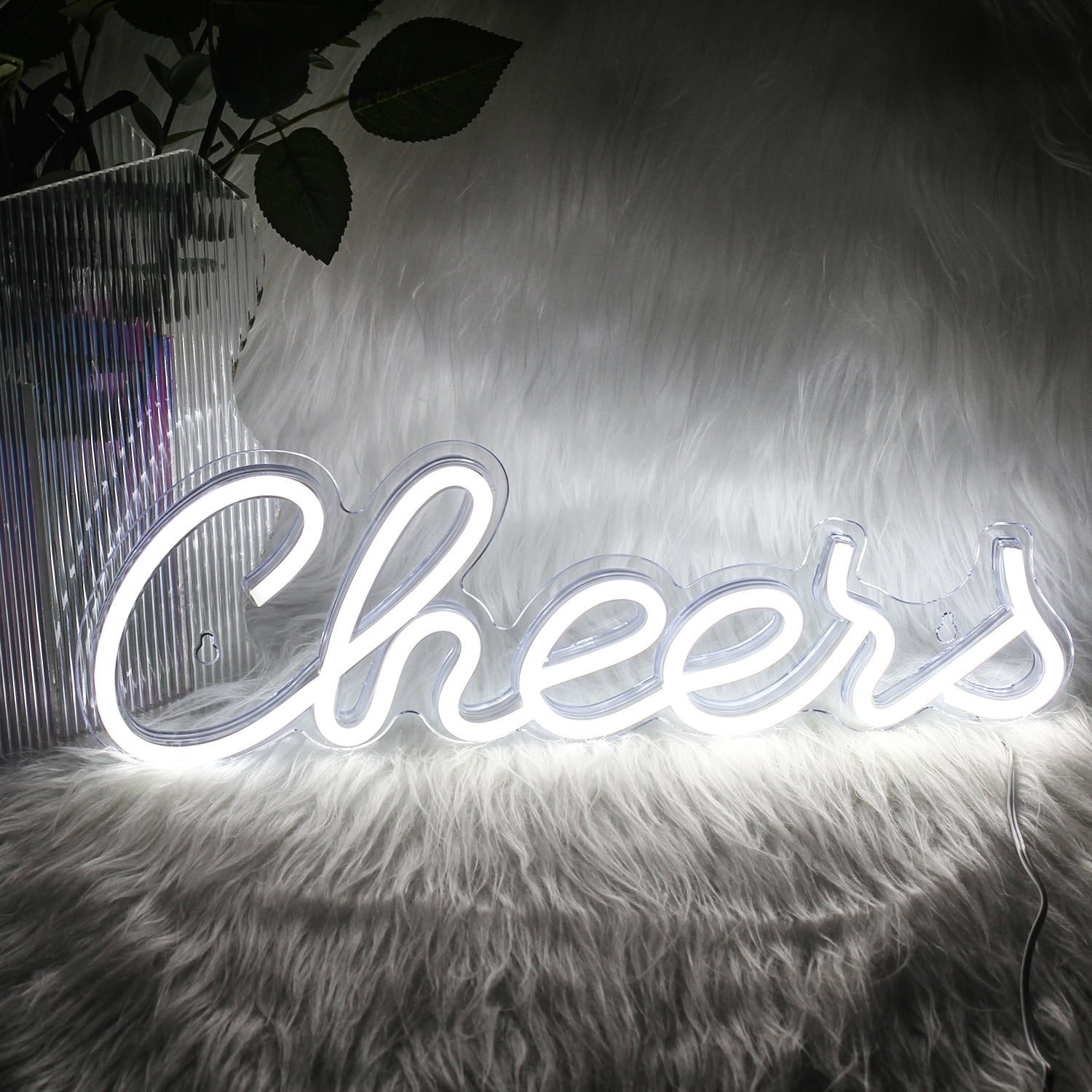 Wanxing Cheers LED Neon Light Signs USB Power for Bar Beer Party Home ...